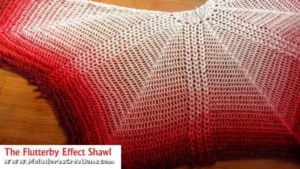 The Flutterby Effect Butterfly Shawl Crochet Free Pattern and Crochet ...