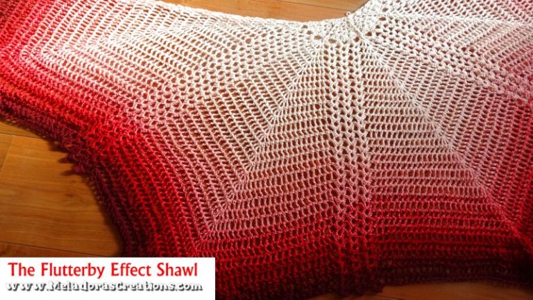 The Flutterby Effect Butterfly Shawl Crochet Free Pattern and Crochet ...