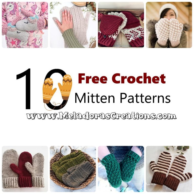 crochet mitten patterns for beginners – Meladora's Creations